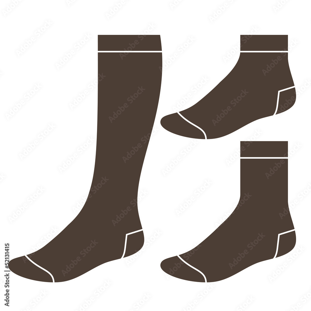 Set of socks Stock Vector | Adobe Stock