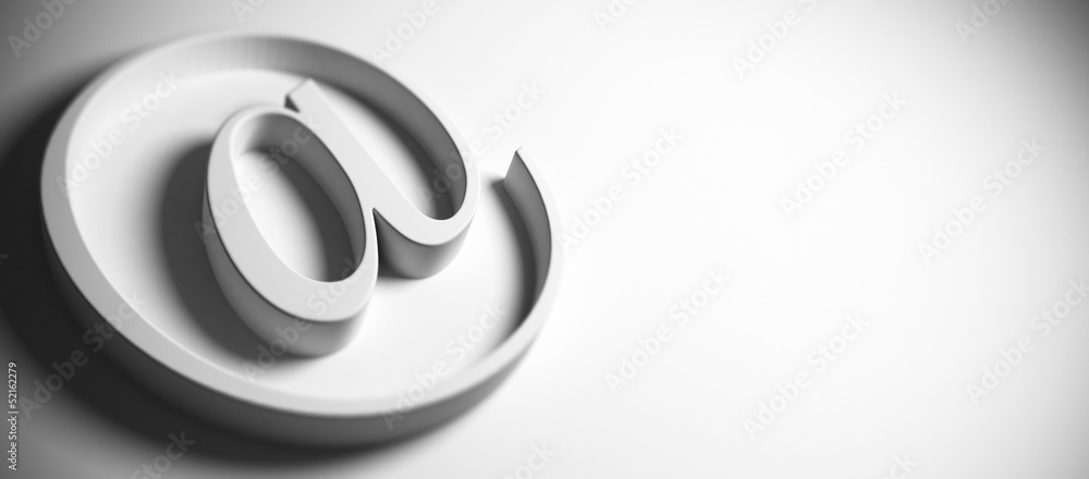 At Symbol, Email Address, Internet Communication Stock Illustration ...