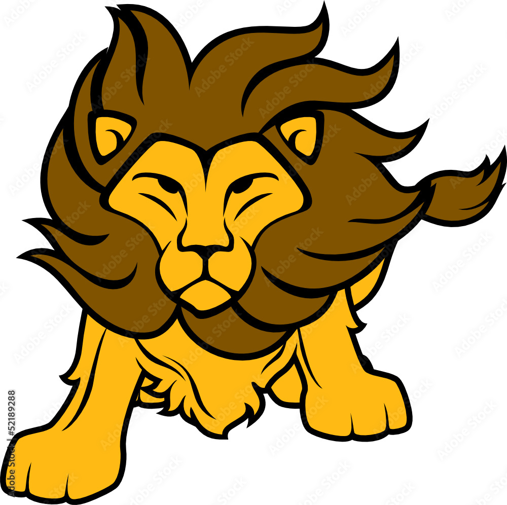 lion vector clip art Stock Vector | Adobe Stock