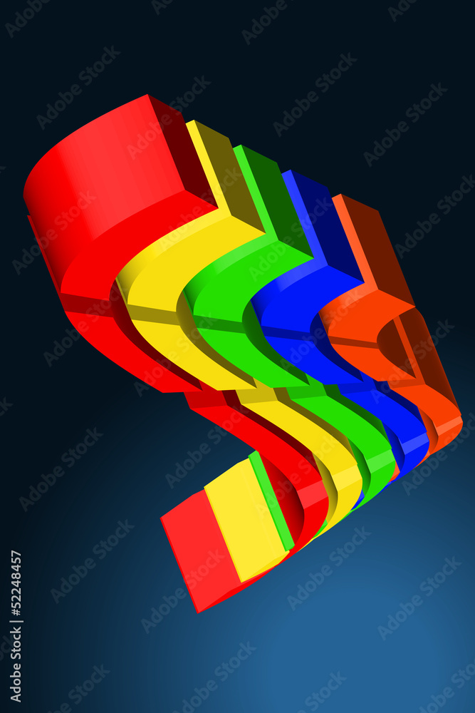 Logo S bunt Stock Vector | Adobe Stock