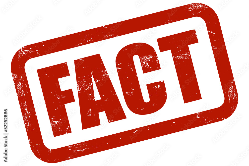 Grunge Stempel rot FACT Stock Illustration | Adobe Stock