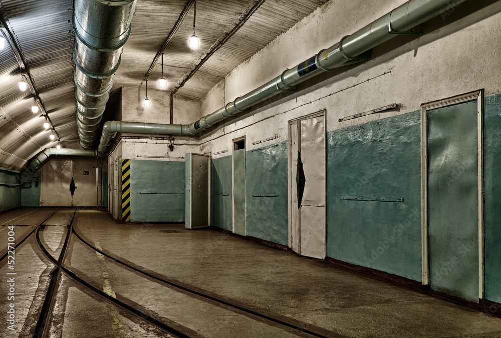 Underground bunker from cold war. Ukraine, Sevastopol Stock Photo ...