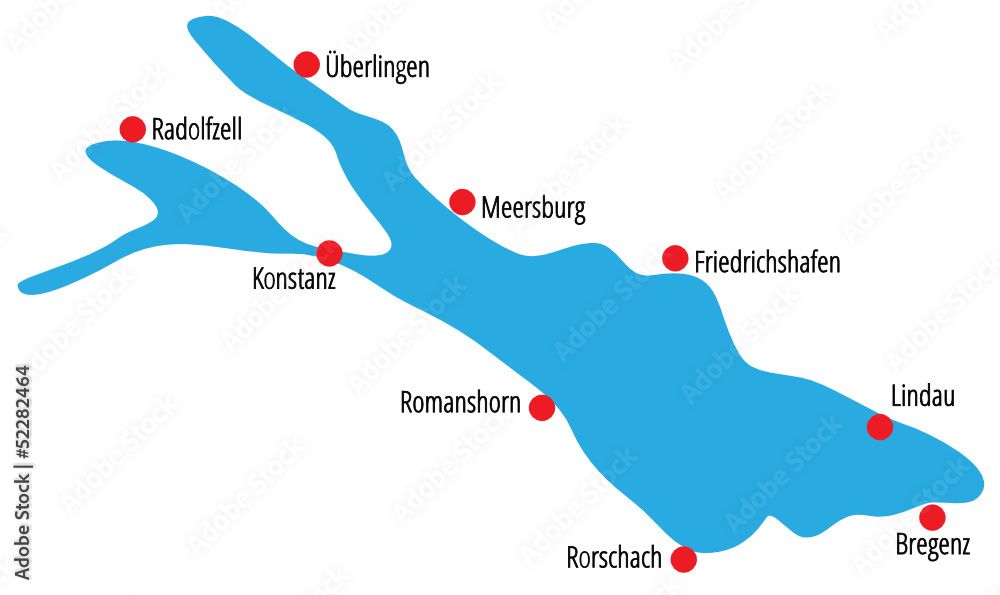 Bodensee Stock-Vektorgrafik | Adobe Stock