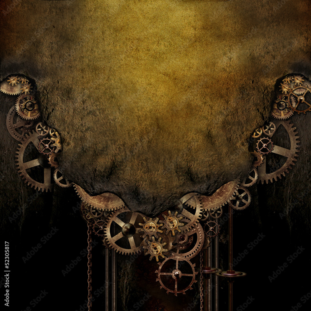 Steampunk Background Stock Illustration | Adobe Stock