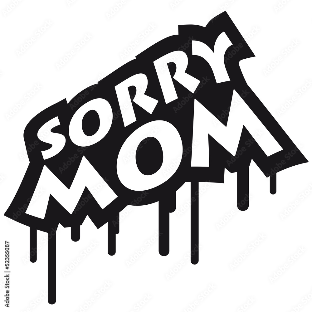 Mom In Graffiti Letters