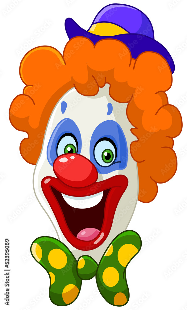 Clown face Stock Vector | Adobe Stock