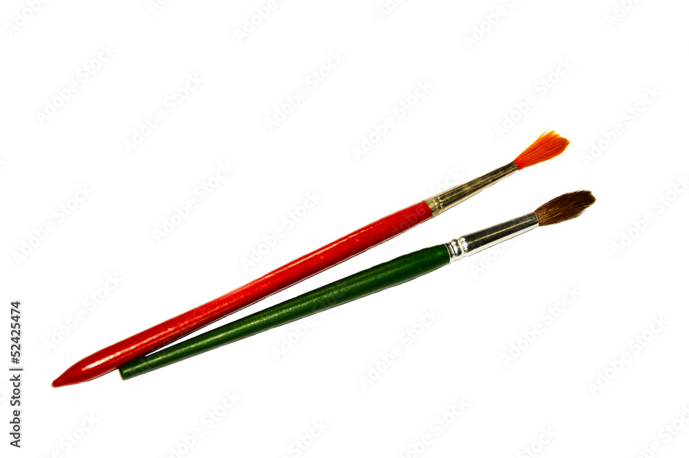 Two Paint Brush Stock Photo | Adobe Stock