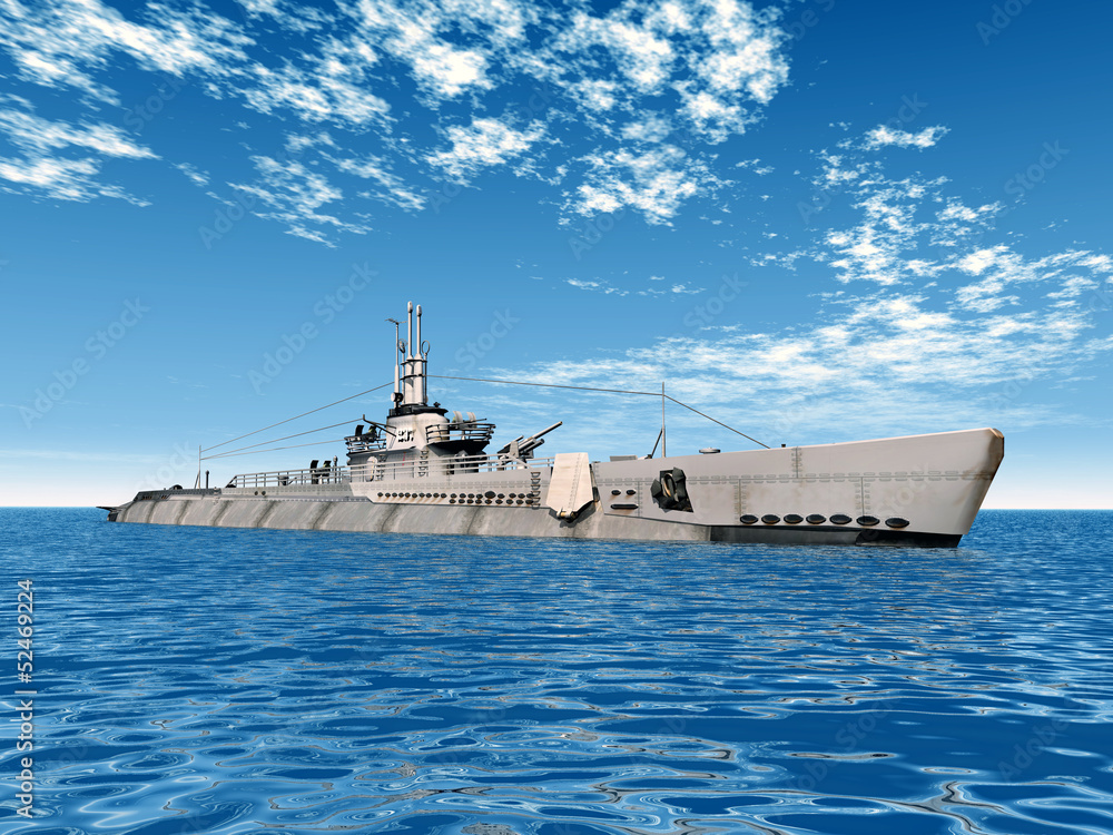 Submarine USS Trigger Stock Illustration | Adobe Stock