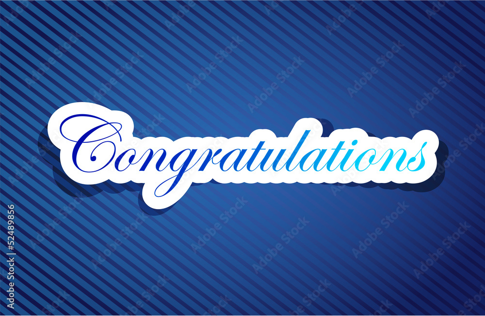 congratulations sign background Stock Illustration | Adobe Stock