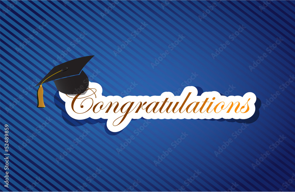 education congratulations sign background Stock Illustration | Adobe Stock