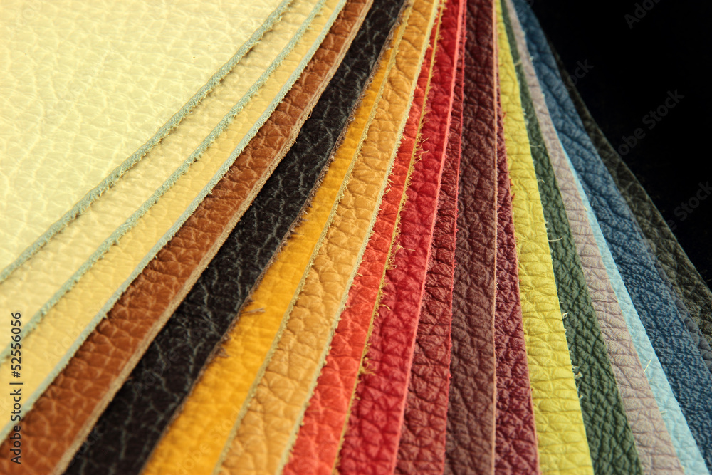 Color palette sample picker of leather material Stock Photo | Adobe Stock