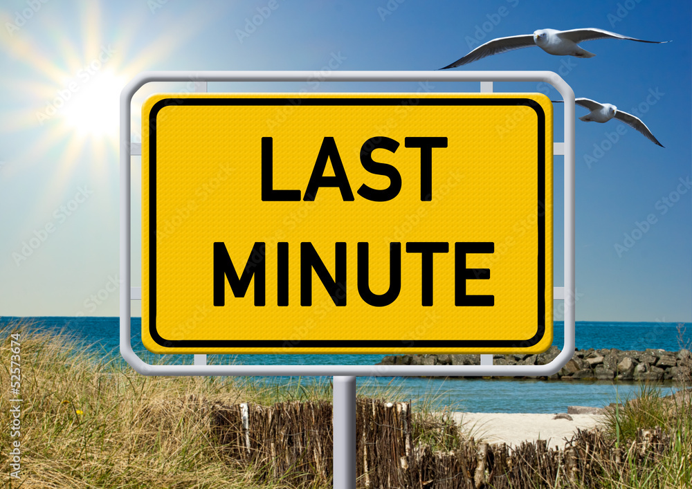 Ortsschild - Last Minute Stock Photo | Adobe Stock