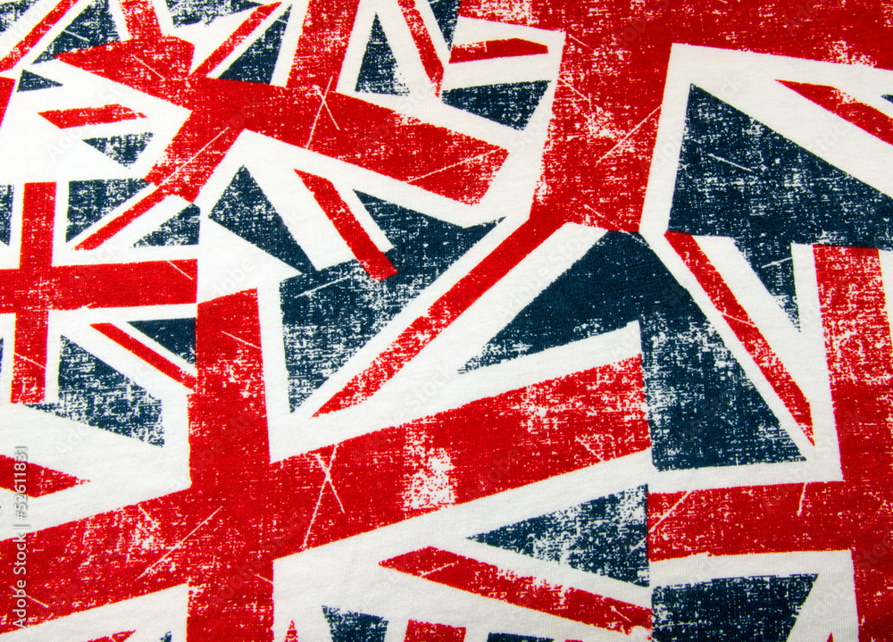 British Union Jack flag montage Background Stock Photo | Adobe Stock