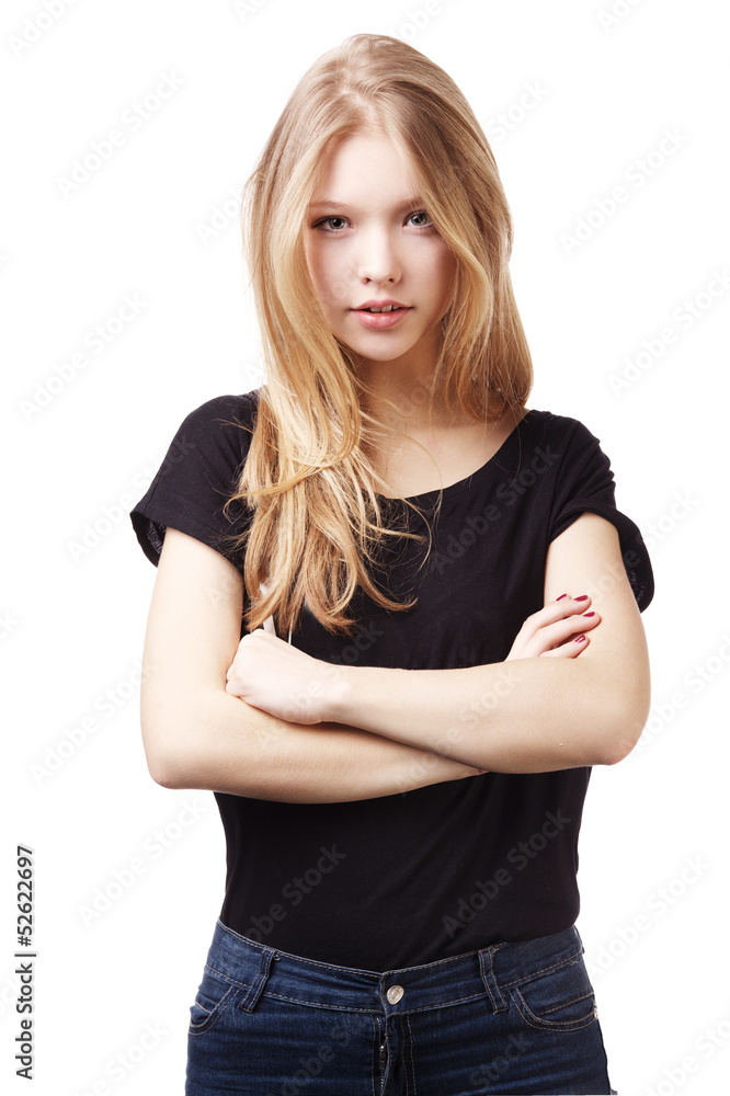 beautiful teen girl portrait Stock Photo | Adobe Stock