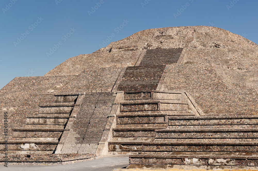 Aztec Temple Of The Sun And Moon