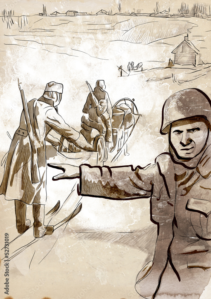 World 1905-1949 - Operation Barbarossa (full sized hand drawing ...