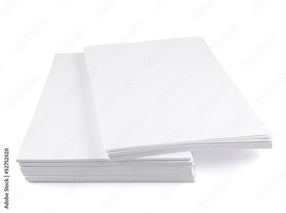 Stack of a4 size white paper sheet Stock Photo | Adobe Stock