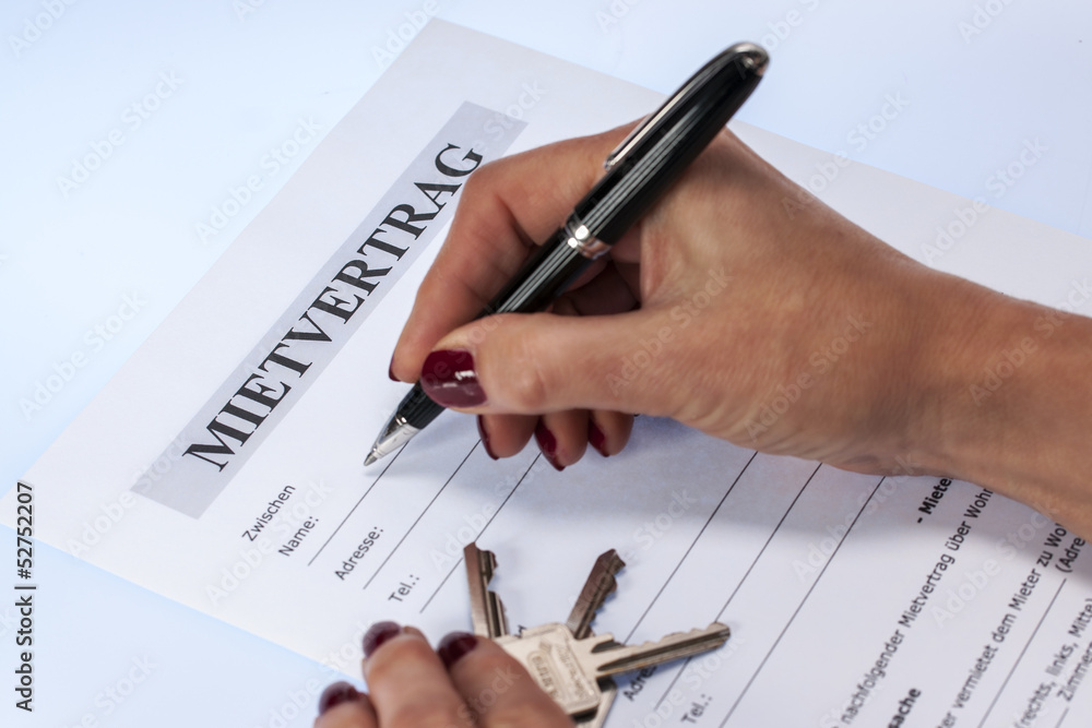 Mietvertrag Stock Photo | Adobe Stock