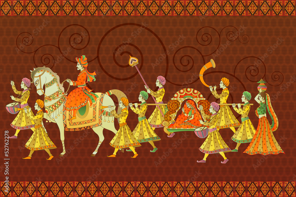 Traditional Indian Wedding Paintings