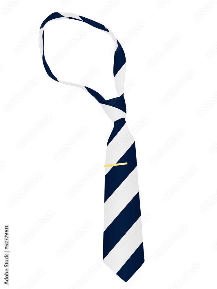 Tie on a white background Stock Vector | Adobe Stock