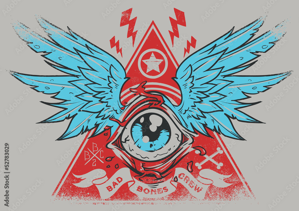 Pyramid eye Stock Vector | Adobe Stock