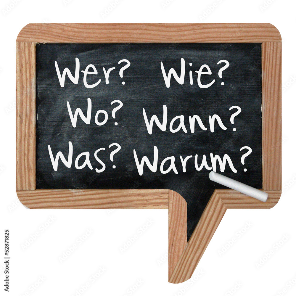 Schiefer - Wer, Wie, Wo, Wann, Was, Warum Stock Photo | Adobe Stock
