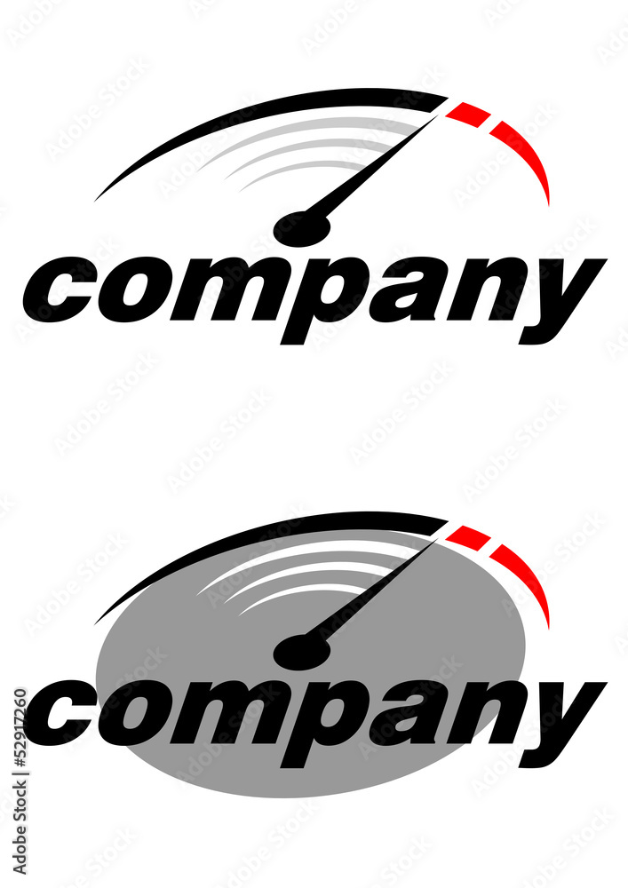 odometer company logo Stock Vector | Adobe Stock