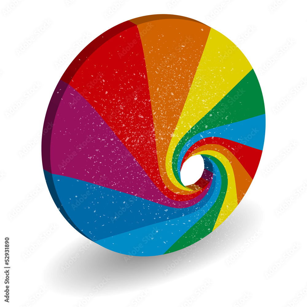 Vector life cycle diagram, schema. The color of the rainbow Stock ...