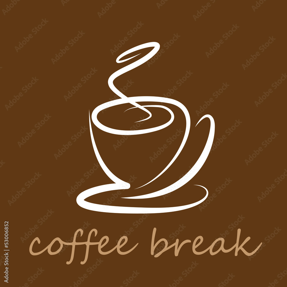 Vetor de Vector Logo coffee break do Stock | Adobe Stock