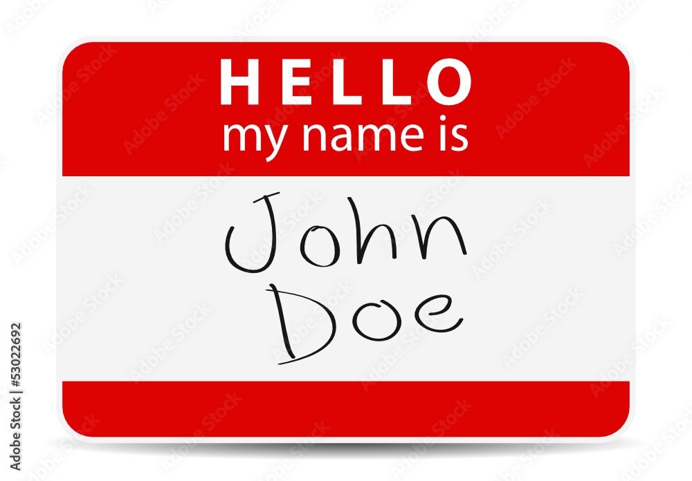 John Name Tag