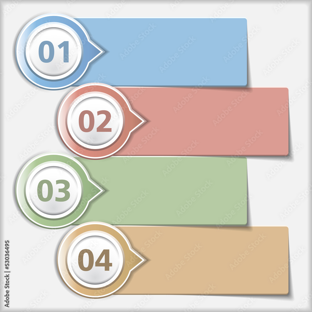 Blank design template with four elemetns Stock Vector | Adobe Stock