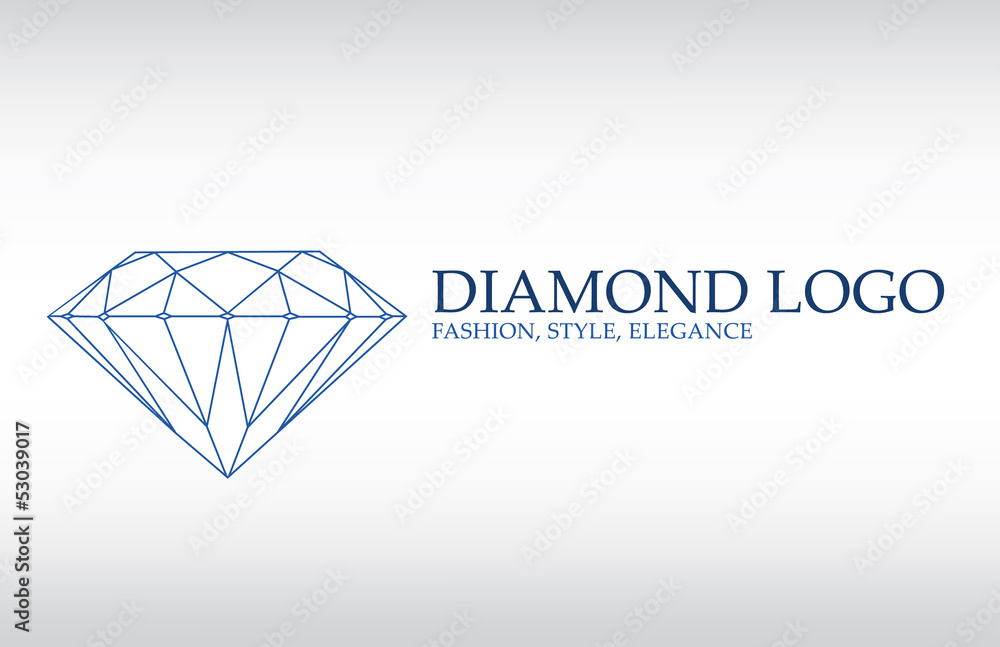 Luxury logo, diamond logotype Stock Vector | Adobe Stock