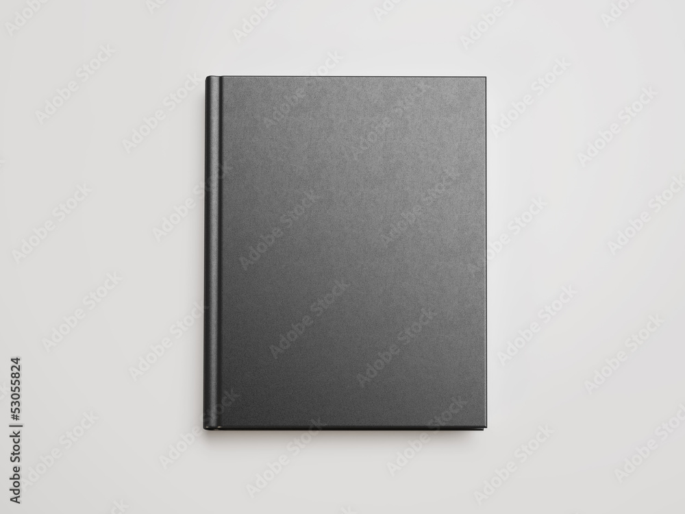 book with blank black cover Stock Photo | Adobe Stock