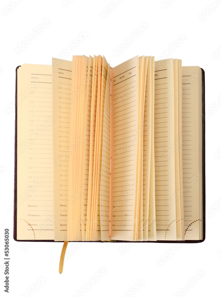 Open diary Stock Photo | Adobe Stock