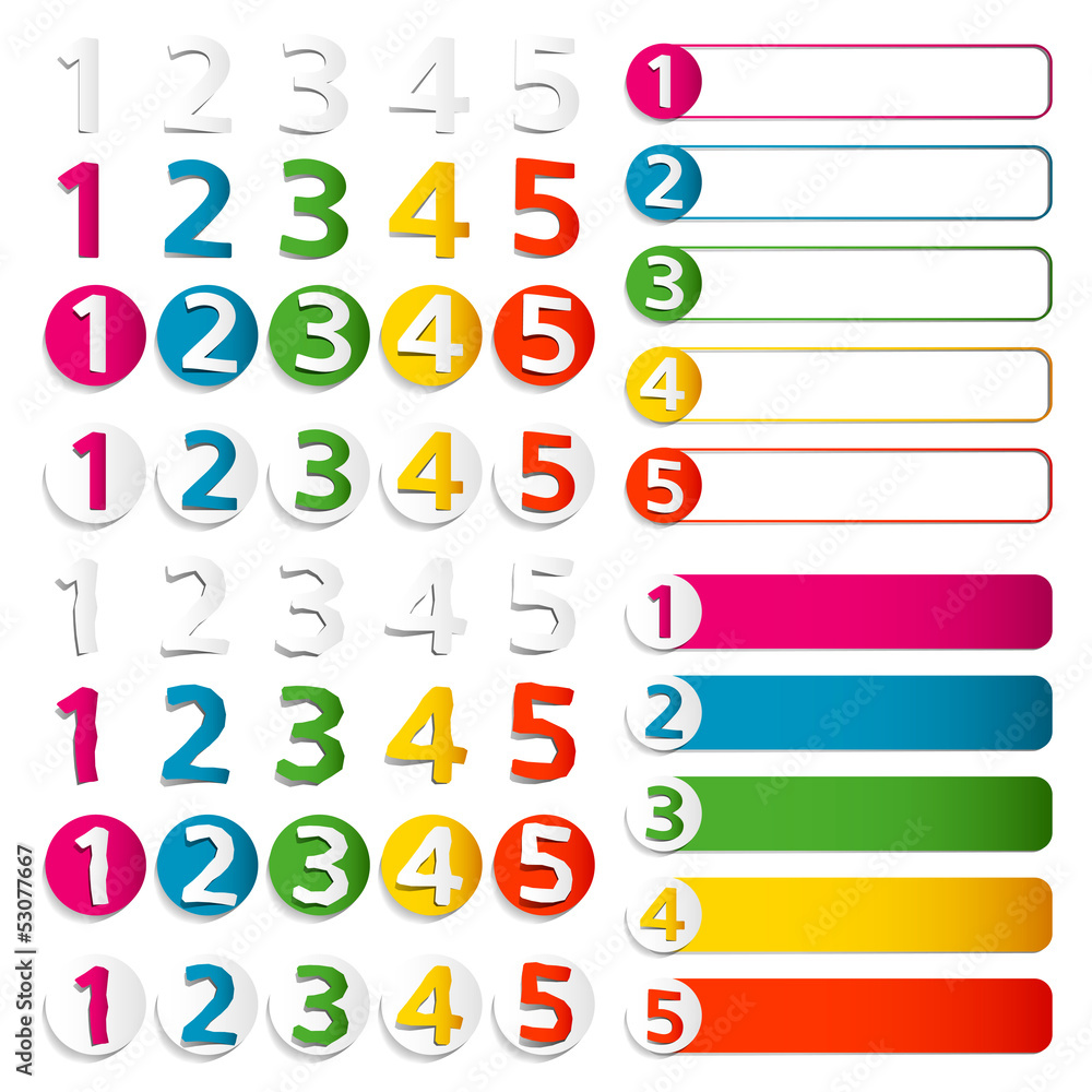 number five banner Stock Vector | Adobe Stock