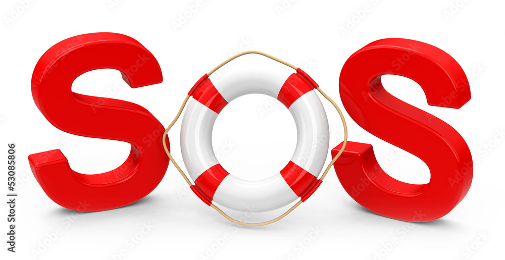 SOS - Hilfe Stock-Illustration | Adobe Stock