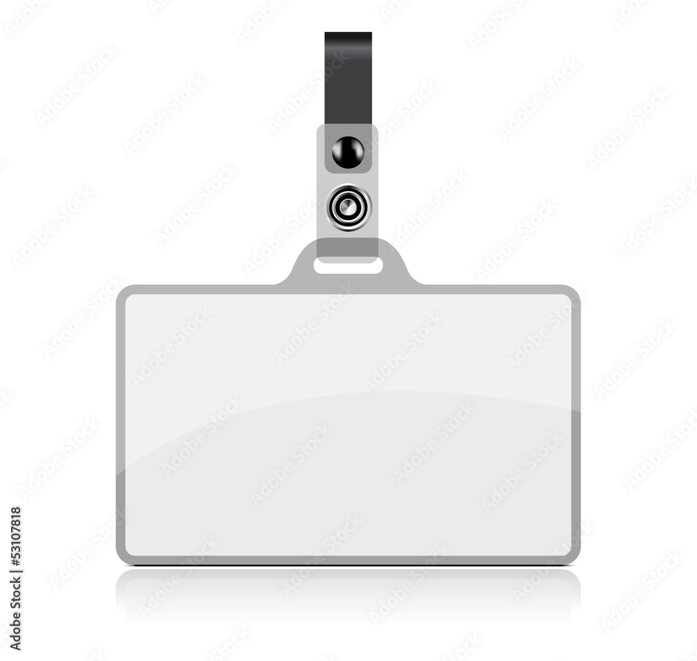 Name Tag Stock Illustration | Adobe Stock