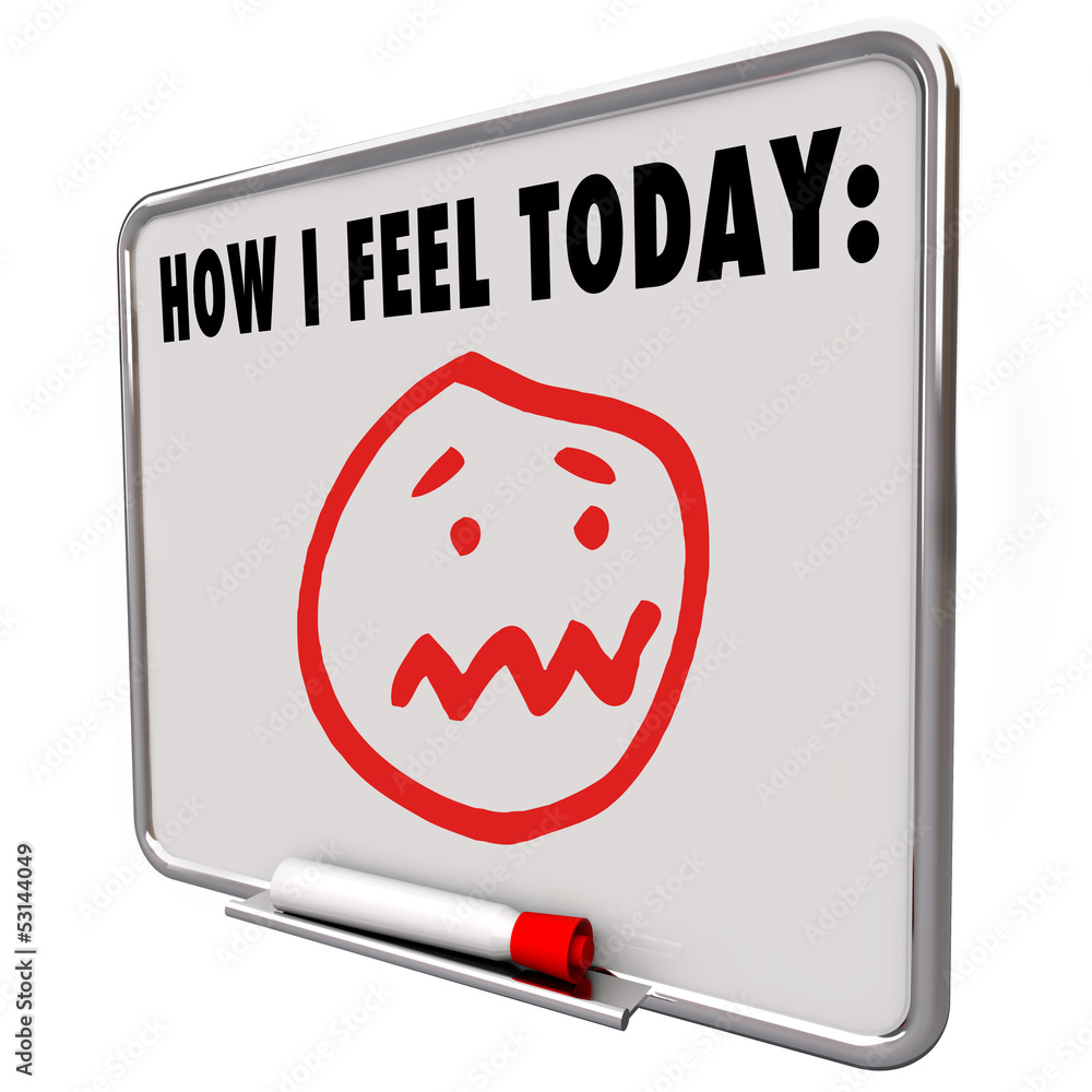 How I Feel Today Stressed Overworked Frustrated Sad Face Stock ...