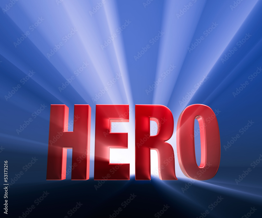 Bold Hero Stock Photo | Adobe Stock