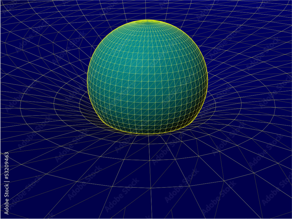 Einstein's Net General Theory Of Relativity Structure 01 Stock Vector ...