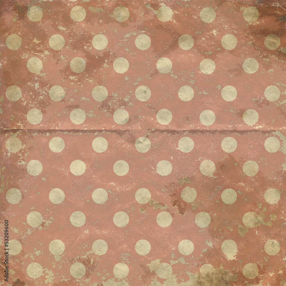 Vintage Polka Dots Wallpaper