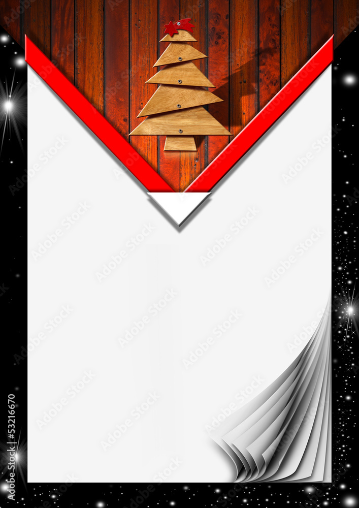 Christmas Menu with Blank Pages Stock Illustration | Adobe Stock