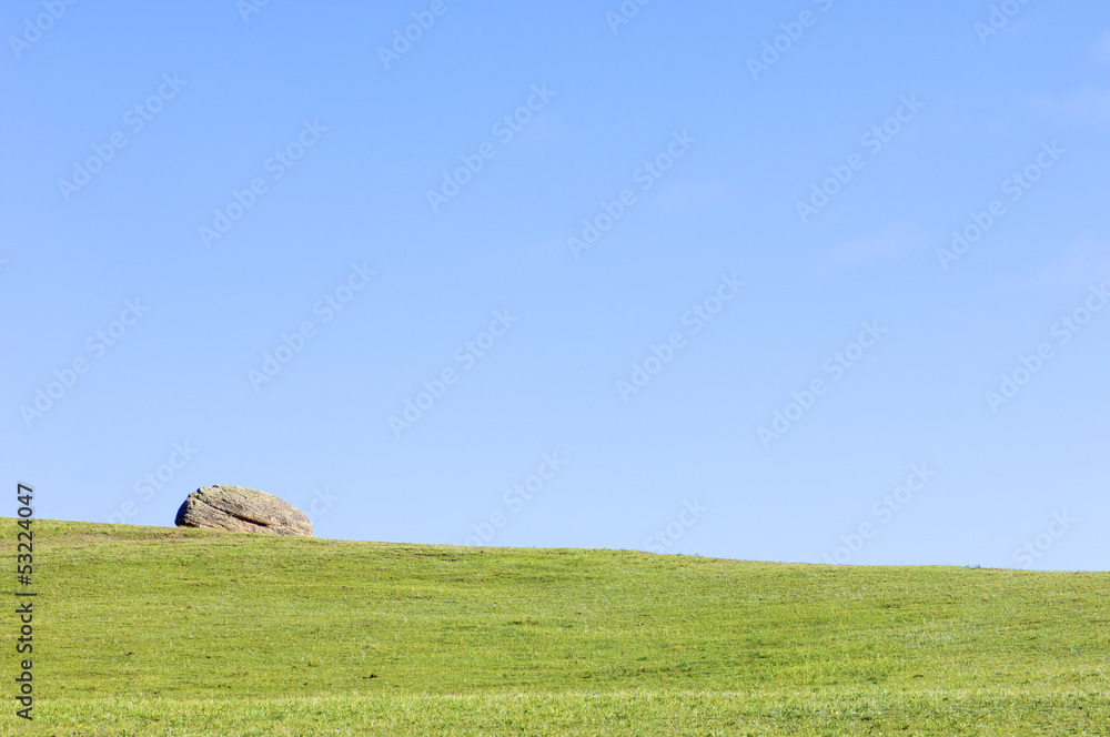 Mongolian landscape Stock Photo | Adobe Stock
