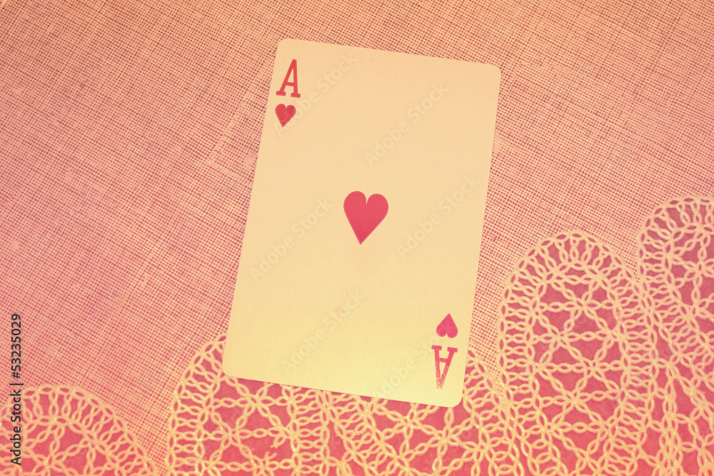carta de corazones Stock Photo | Adobe Stock