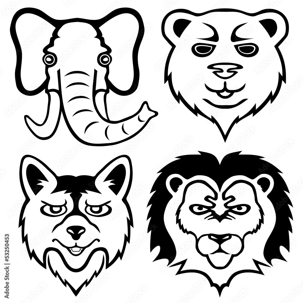 Animal signs Stock Vector | Adobe Stock