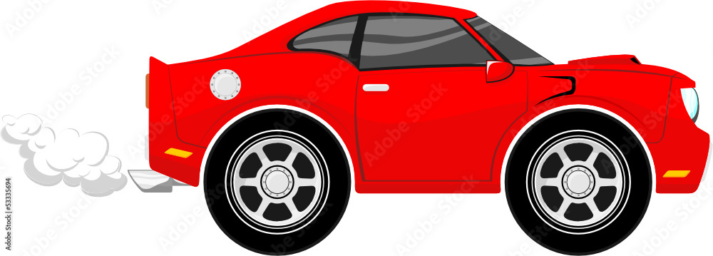 sport car cartoon vector Stock Vector | Adobe Stock