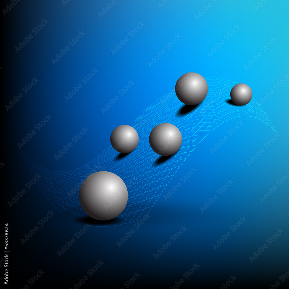 sphere on net background Stock Vector | Adobe Stock