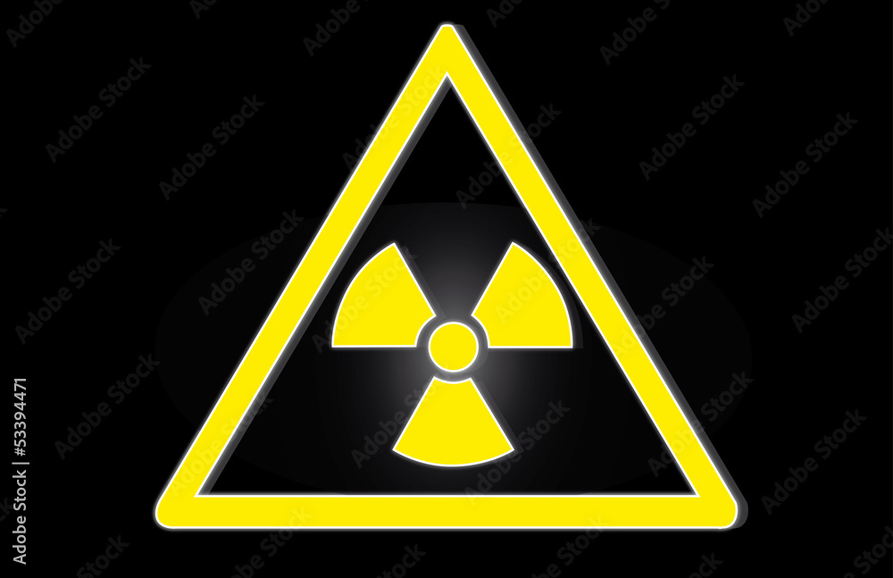 Radiation hazard symbol sign of radhaz threat alert icon Stock Vector ...