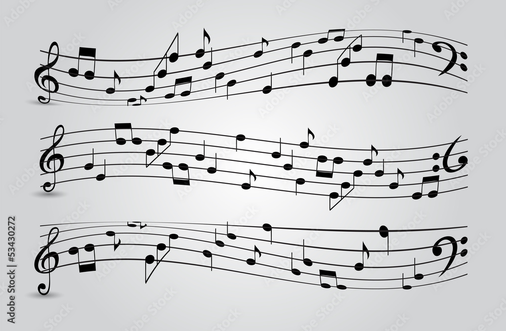 musical notes abstract background. Vector Illustration Stock Vector ...