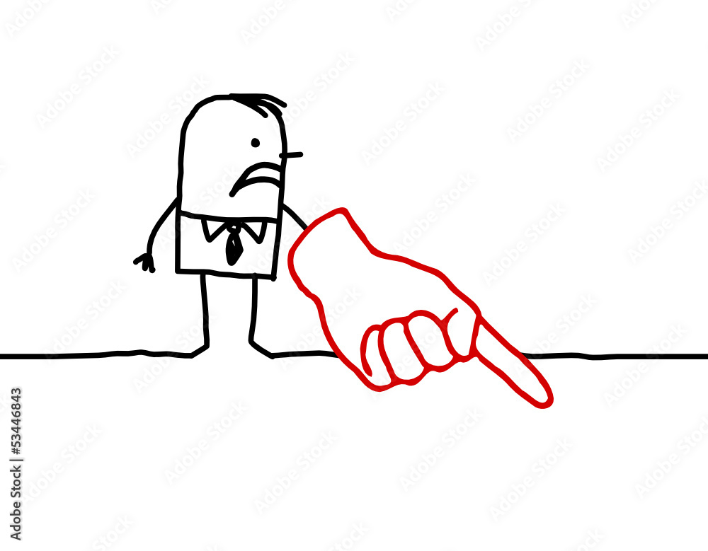 pointing hand sign Stock Vector | Adobe Stock